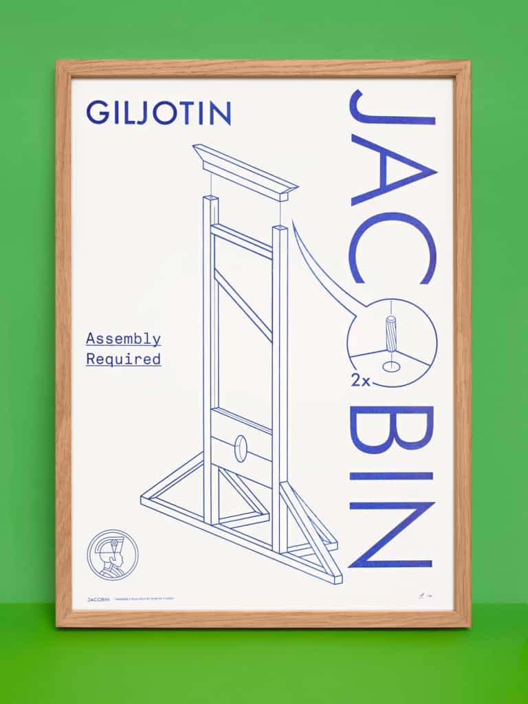 Guillotinen Poster (schwarz) - Jacobin